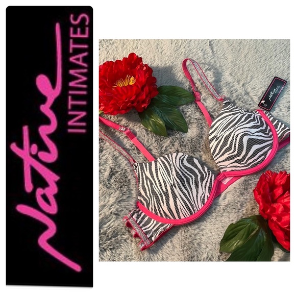 Native Intimates | Intimates & Sleepwear | Zebra Stripe Bra | Poshmark